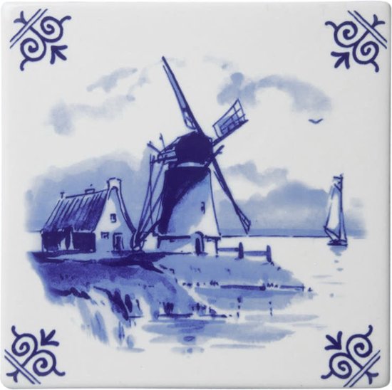 Tegel Delfts blauw | bol