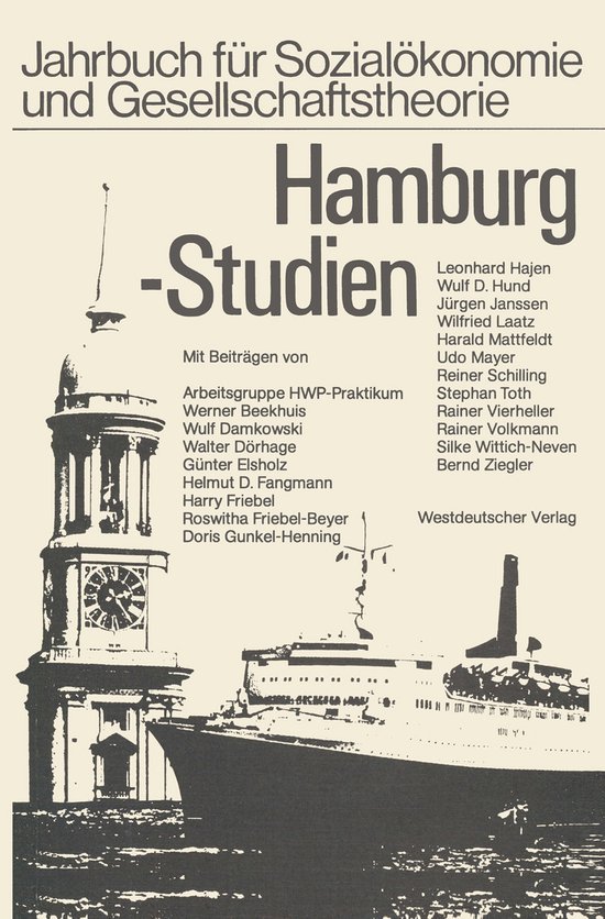 Hamburg-studien | 9783531116587 | Harry Friebel | Boeken | bol