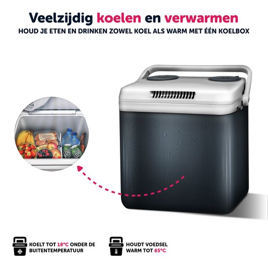 Koelbox 32L - Koelbox - Elektrisch - Auto 12V - 230 Volt - Frigobox ...