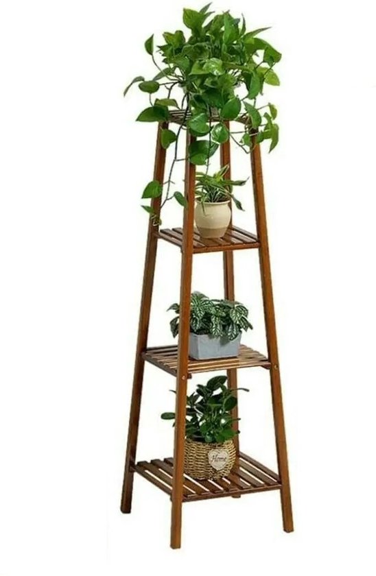 RWM Products Plantenstandaard binnen - 4 Delen - 117cm hoog - Bamboe ...