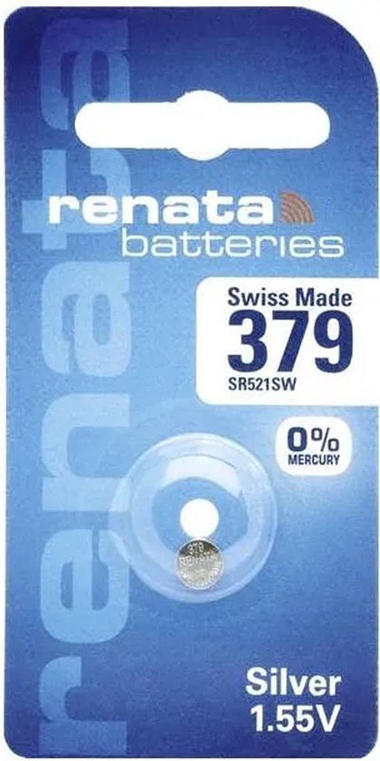 Renata SR521SW 379 Horloge Zilveroxide 10 stuks | bol