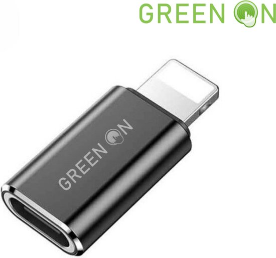 USB C To Lightning Adapter - GREEN ON - GR43 | bol