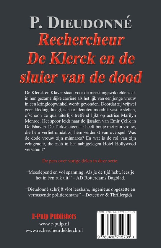 De Klerck 10 - Rechercheur De Klerck en de sluier van de dood, P ...