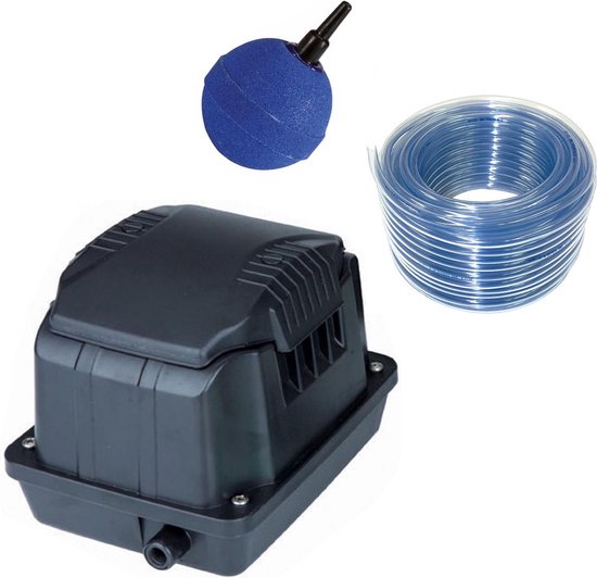 AquaKing Luchtpomp Set Incl. Luchtsteen Bol 50 mm en 200 cm Luchtslang ...