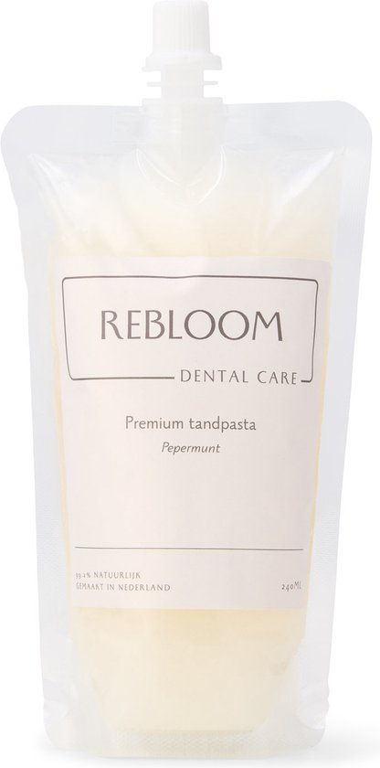 ReBloom Care Tandpasta Refill - Natuurlijk - Met fluoride - Pepermunt ...