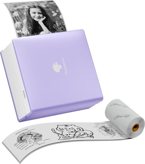 Fotoprinter - Mini Printer - Pocket Printer - Mobiele Printer Draadloos ...