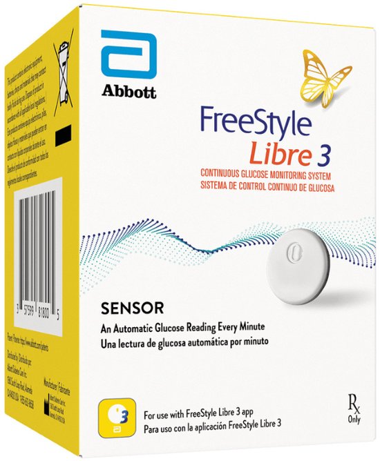 Freestyle Libre 3 - Capteur de glucose Diabète Lecteur de glycémie Freestyle Libre | bol
