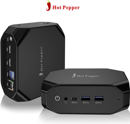 Hot Pepper Chili RM10 Mini PC - 256GB - 8GB - 3.40 GHz - Windows 11 - N100 - Intel®... | bol
