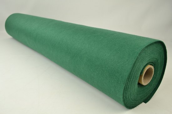 15 meter vilt - 1mm dik vilt - Donkergroen - 90cm breed | bol