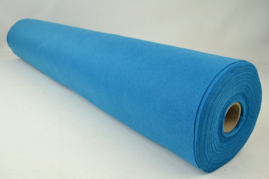 15 meter vilt - 1mm dik vilt - Petrol - 90cm breed | bol