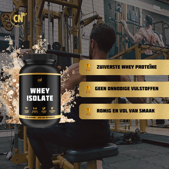 Clean Nutrition - Whey Proteine Isolaat Vanille 900 gram - Joel Beukers ...