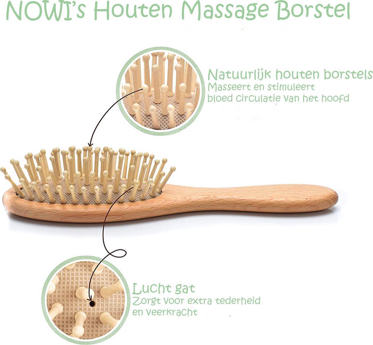 Baby borstel en kam | Natuurlijk zacht geitenhaar haarborstel set van ...