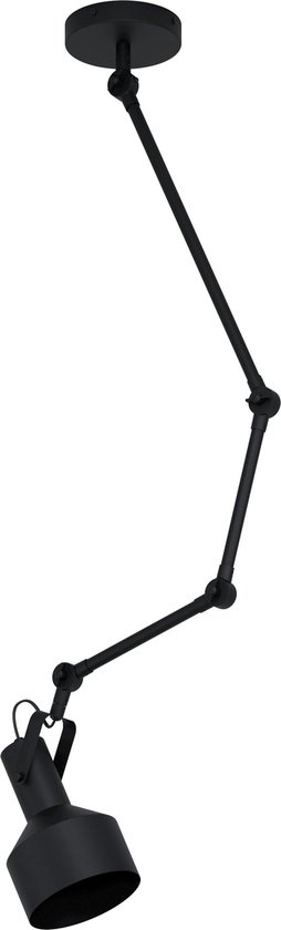 EGLO Takeley Plafondlamp - E27 - Ø 15 cm - Zwart | bol