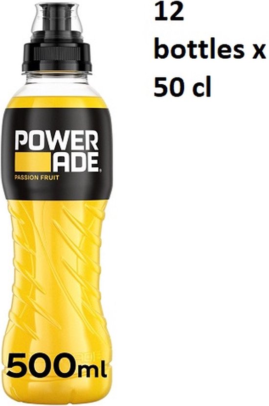 Powerade Passion fruit 12 flessen x 50 cl | bol