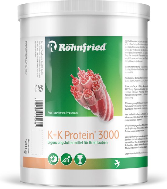 Rohnfried K + K Protein 3000, 500g - voor postduiven | bol