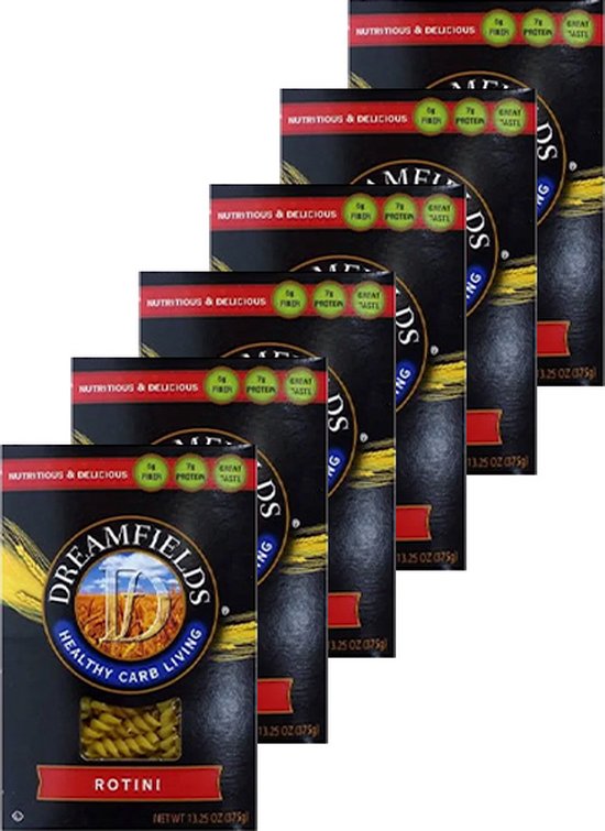 Dreamfields | Pasta Rotini | 6 stuks | 6 x 375 | bol