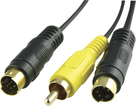 Deltaco MM-33A Video Kabel - 7-pins Male - S-Video male - DIN Plug ...
