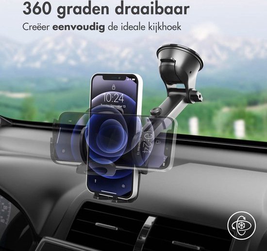 Telefoonhouders Auto met 3M Gel Zuignap - Geschikt voor raam, dashboard ...