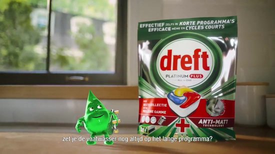 Dreft Platinum Plus All In One Vaatwasmiddel - Deep Clean Fresh Herbal ...