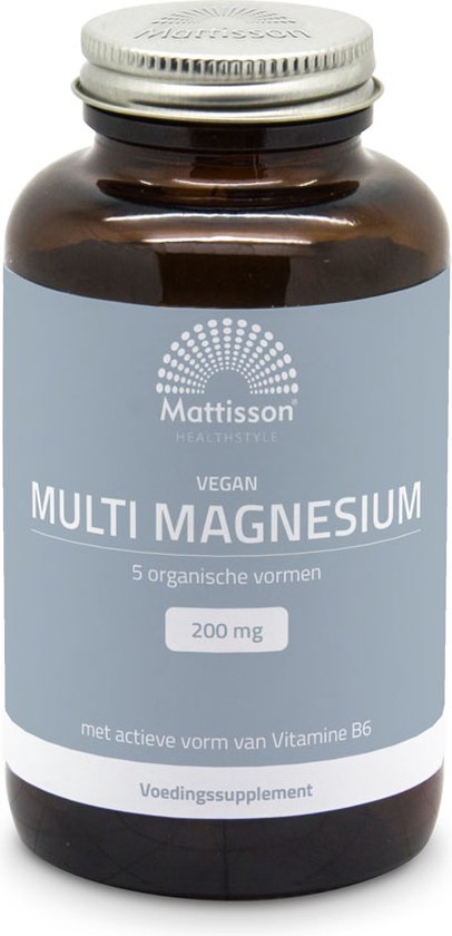 Mattisson - Multi Magnesium - 200mg complex - 180 tabletten | bol