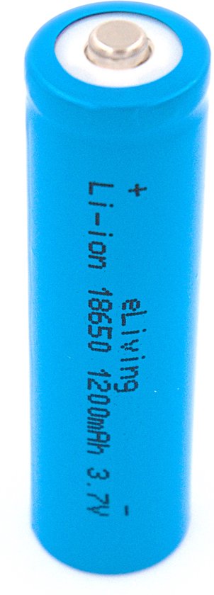18650 Button Top 3,7V Li-ion Batterij - 1200mAh | bol