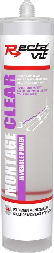 Rectavit Montage Clear 290ml montagekit - Montage Clear | bol