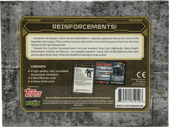 BattleTech: ComStar Command Level II - Miniatuurspel - Catalyst Game Labs | bol