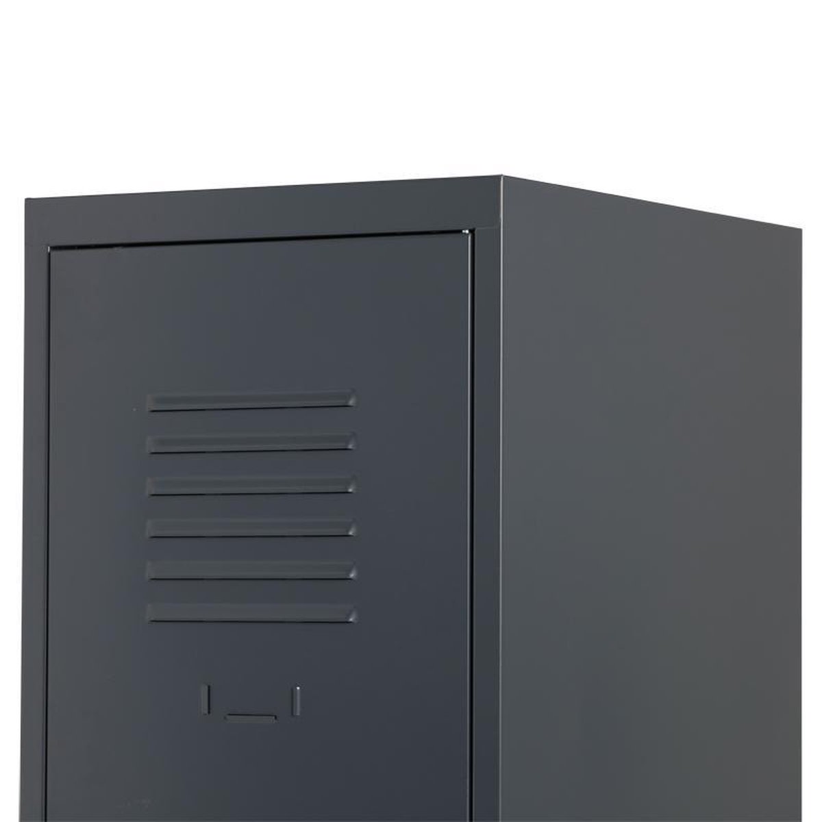 Lockerkast metaal I Locker kledingkast I Met 4 legplanken I Antraciet I ...