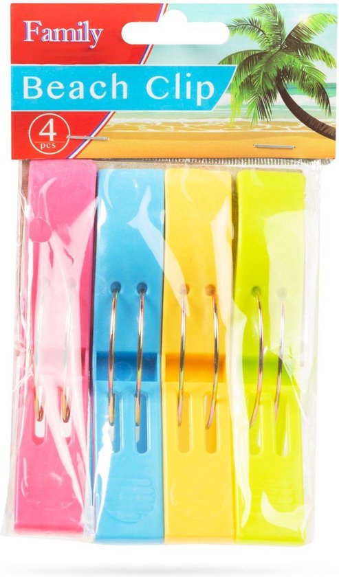 4X Handdoek Knijpers - Badlaken / Ligbed Wasknijpers - Grote ...