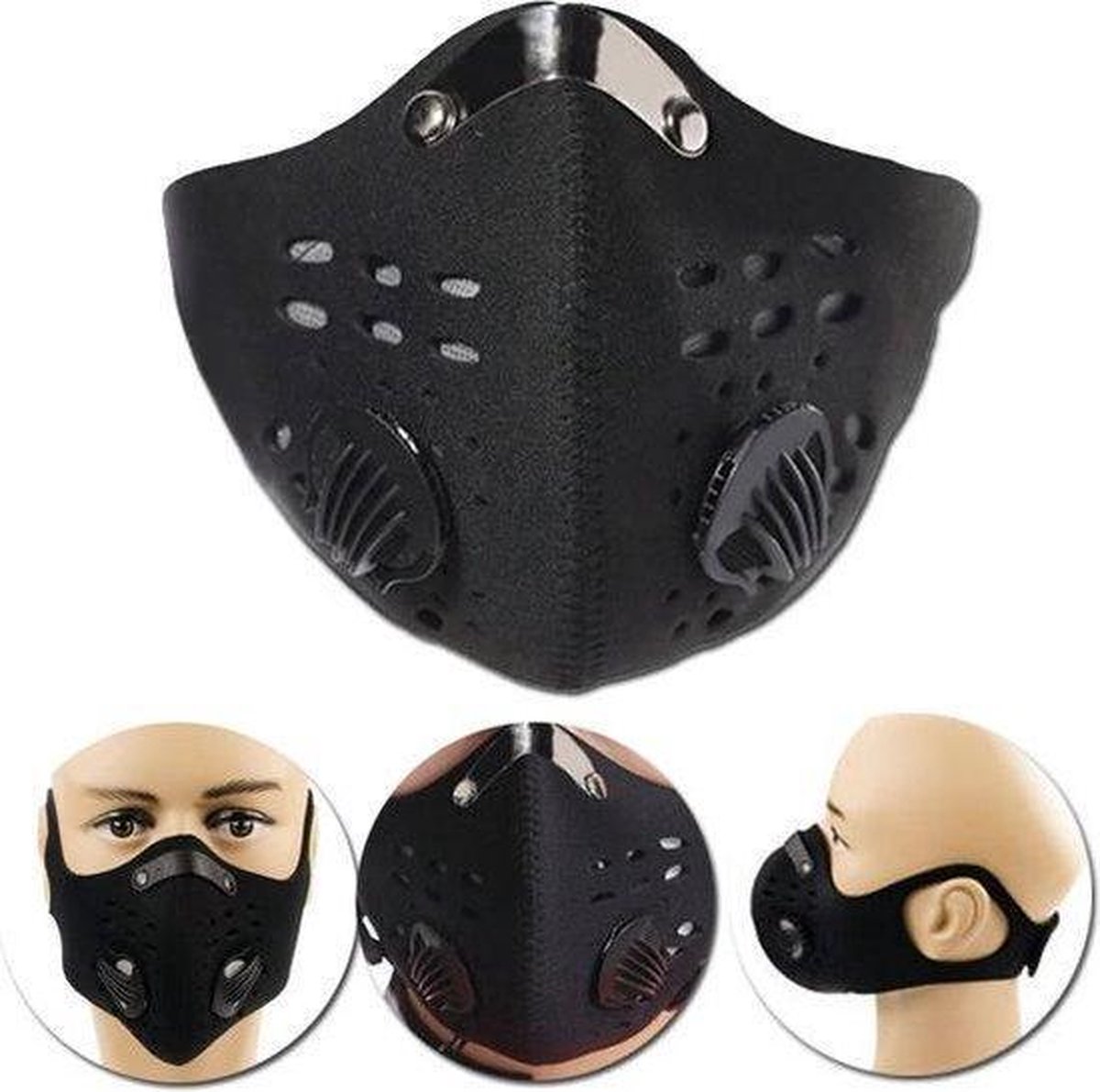 Trainingsmasker - Elevation Mask - Phantom Training masker - Zwart ...