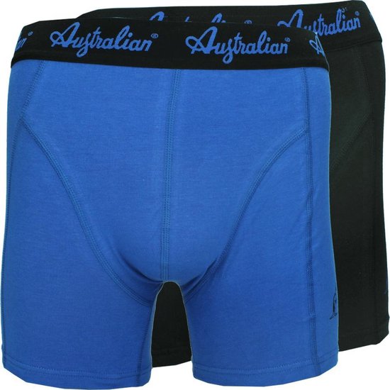 Australian Heren Boxers Zwart/Blauw 2-Pack | bol