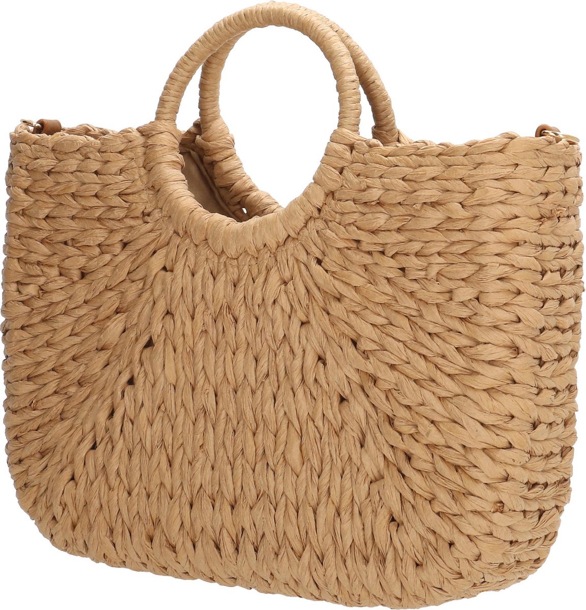 PE-Florence Rieten Handtas M - Naturel | bol.com
