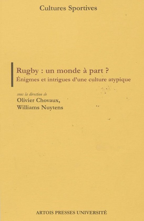 Cultures sportives - Rugby : un monde à part ? (ebook), Collectif ...