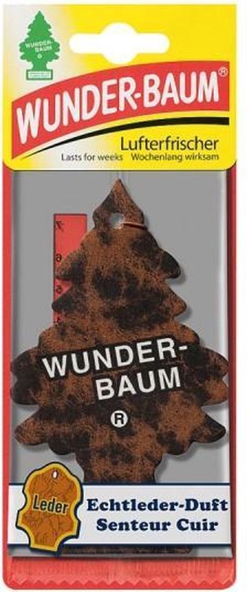 Wunderbaum Leather - Luchtverfrisser - Voor in de auto - Groen | bol.com
