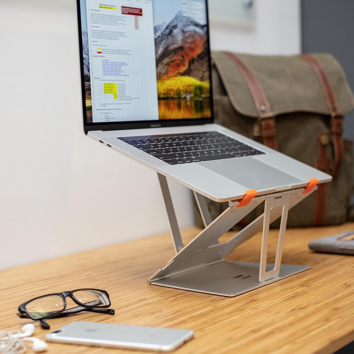 Urbo Opvouwbare + Verstelbare Laptop Standaard | Draagbare Aluminium ...