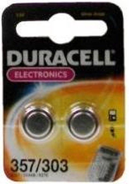 Duracell D357 / D303 Knoopcel Batterij Zilver | bol