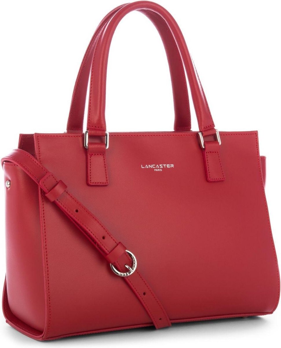 Handtas LANCASTER Paris Constance - Leer -Rood -437-03 | bol