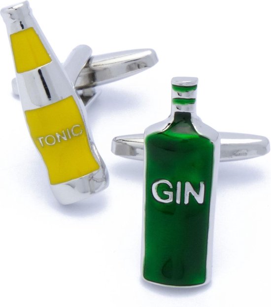 Manchetknopen - Gin en Tonic Groen en Geel | bol