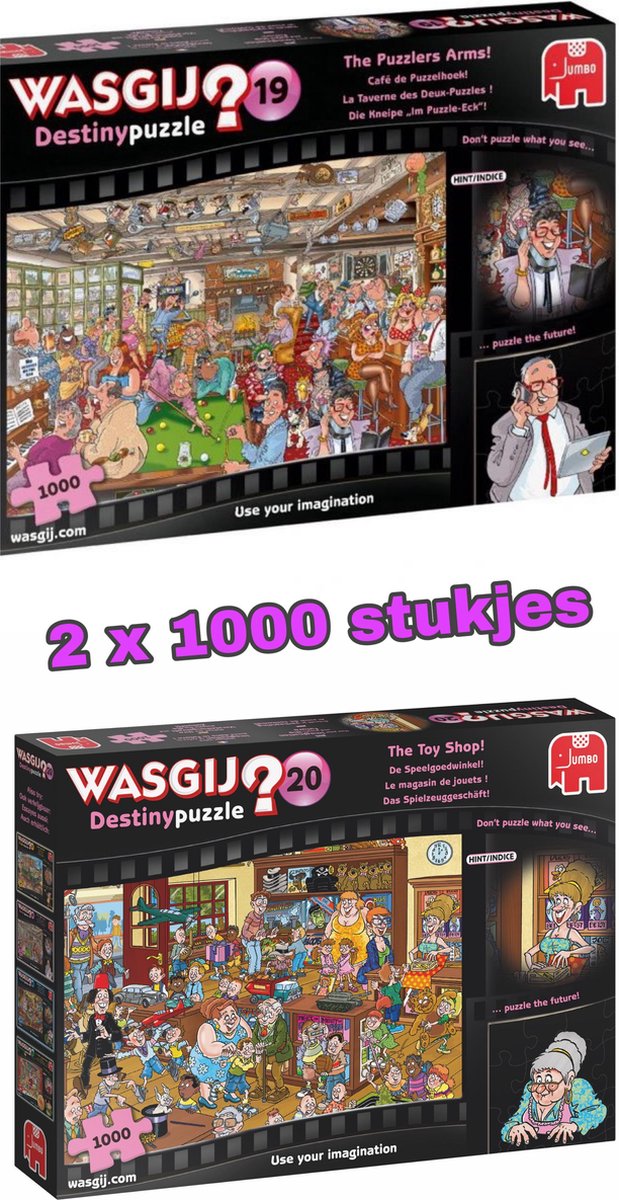 Jumbo wasgij 19 cafe de puzzelhoek , 20 Speelgoedwinkel toyshop ...