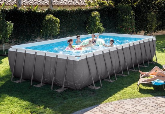 Intex Ultra XTR® Rectangular Frame Pool Set - Opzetzwembad - 732 x 366 ...