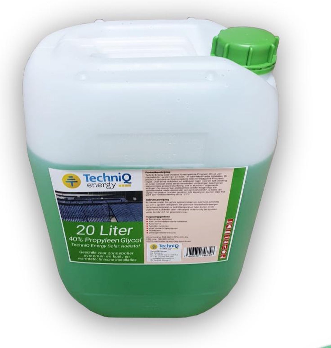 20 liter propyleen glycol solar vloeistof | bol