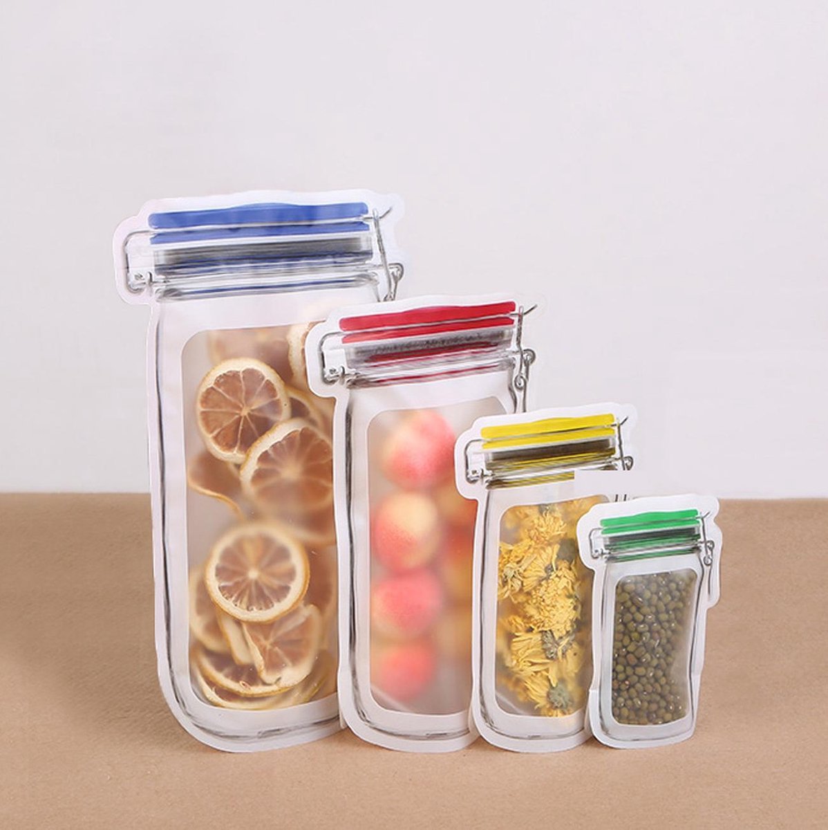 Weckpot plastic zakjes | Gripzakjes | Vershoudzakjes | Hersluitbare ...