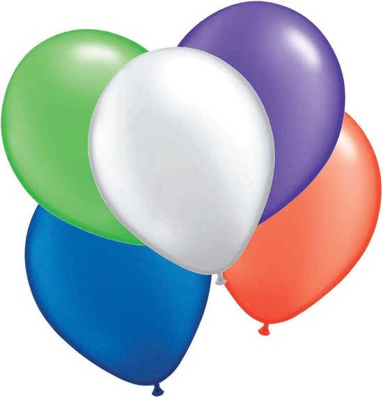 Gekleurde ballonnen 25 stuks | bol.com