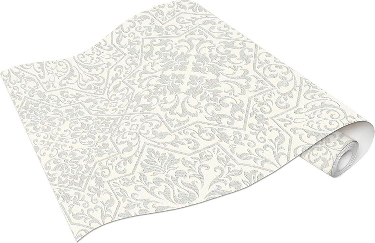 Trendy Behang Inclusief Lijm - Behangpapier - Vliesbehang - Wit - 10 ...