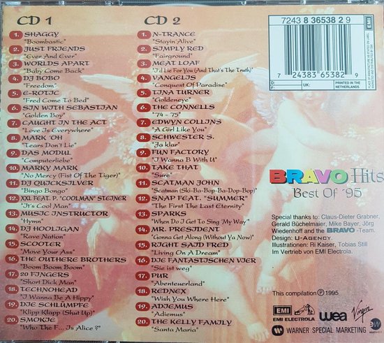 Bravo Hits: Best of '95, various artists | CD (album) | Muziek | bol.com