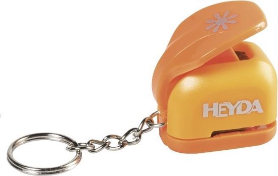 Heyda Mini pons daisy met sleutelhanger - papierpons | bol