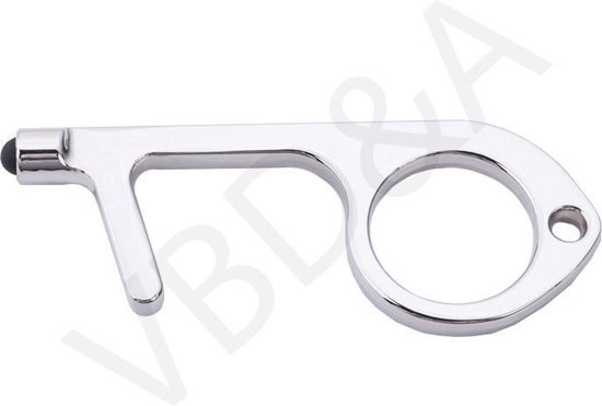 No Touch Key - 11 x 3,5 x 0,5 mm - Zilver - Contactloze Deuropener voor ...