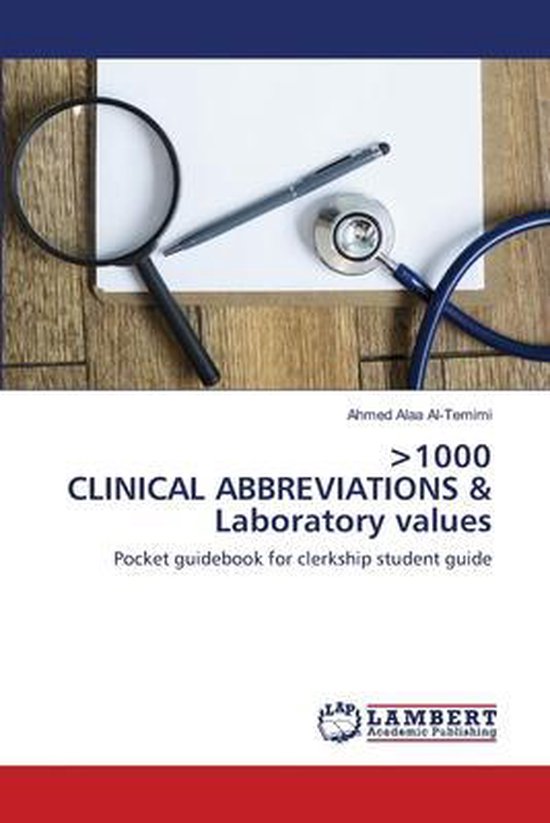 >1000 CLINICAL ABBREVIATIONS & Laboratory values | 9786202511315 ...