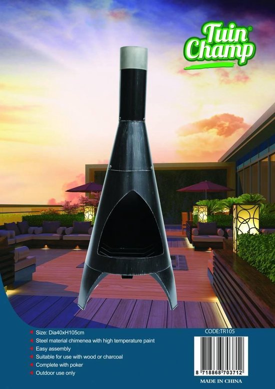 Tuinchamp Napels Tuinhaard - 105 cm - S | bol