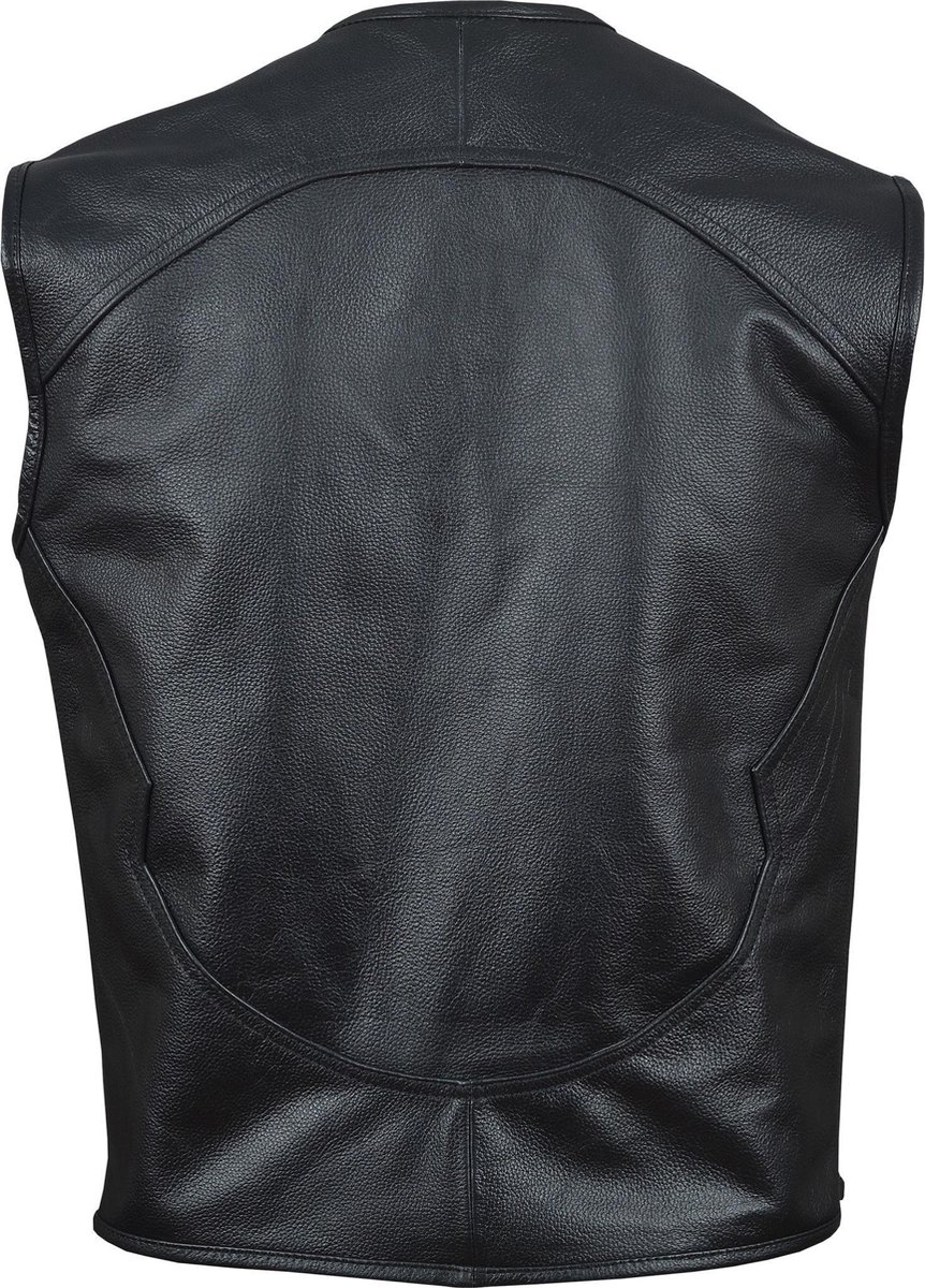 Urban 5884® HD Vest - Heren Bodywarmer - Rund Leer . Biker Vest - Maat ...